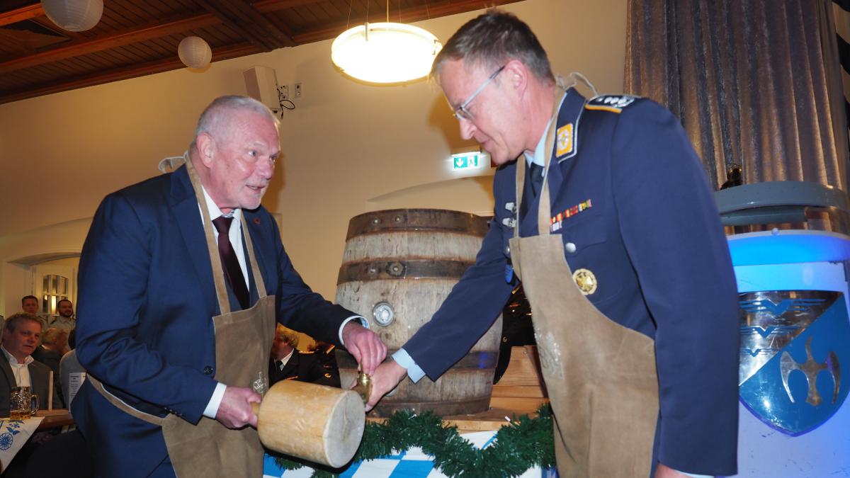 Salvator an der USLw in Appen: Starkbier und Helmuth Ahrens-Rede