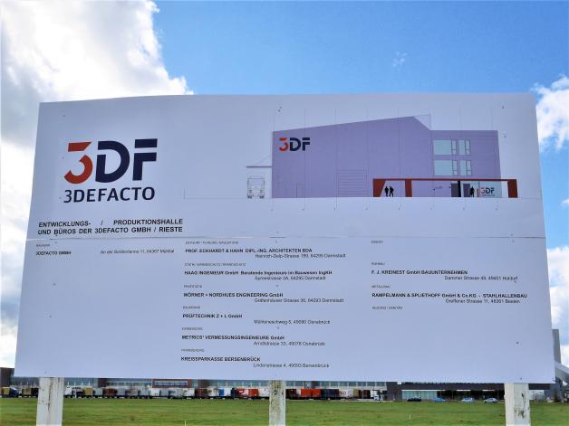 3defacto baut neues Gebäude im Niedersachsenpark in Rieste