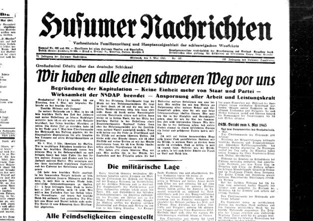 150 Jahre Husumer Nachrichten: Die Zeitung in der NS-Zeit