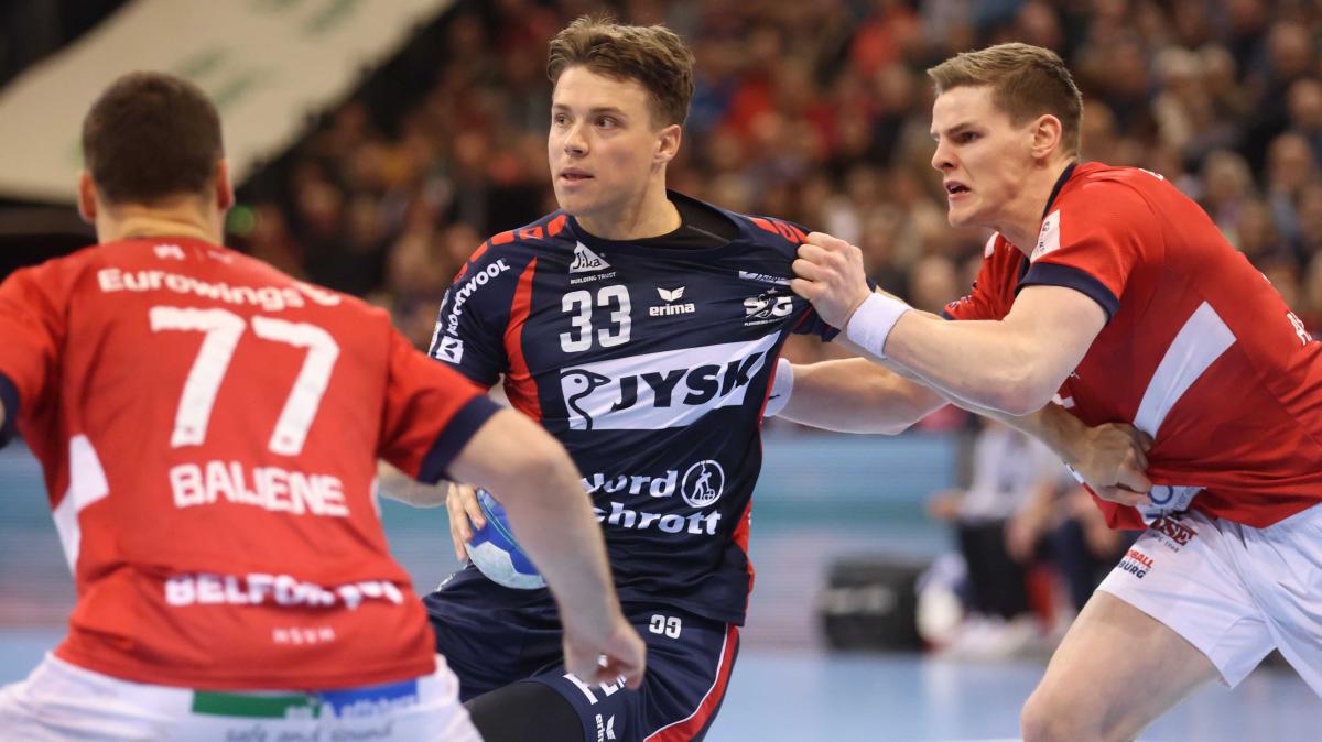SG Flensburg-Handewitt mit Aaron Mensing bei BM Granollers