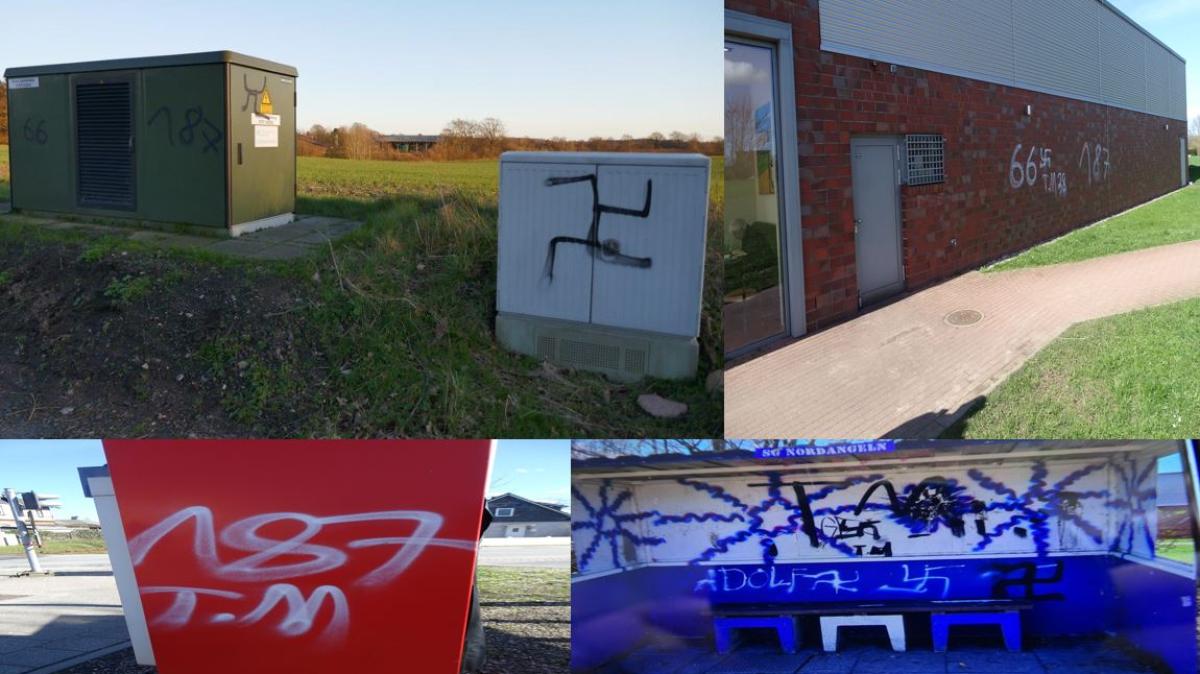 Hakenkreuze und „187“: Polizei ermittelt nach Graffiti in Husby