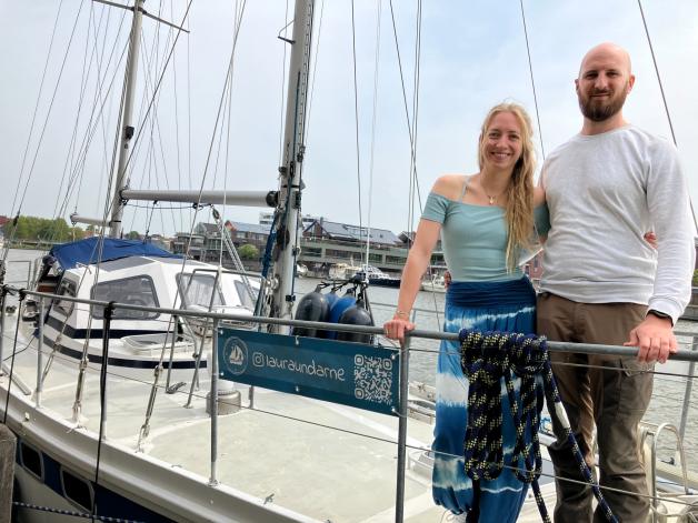 Laura Pape und Arne Weidtke wollen von Leer aus die Welt umsegeln