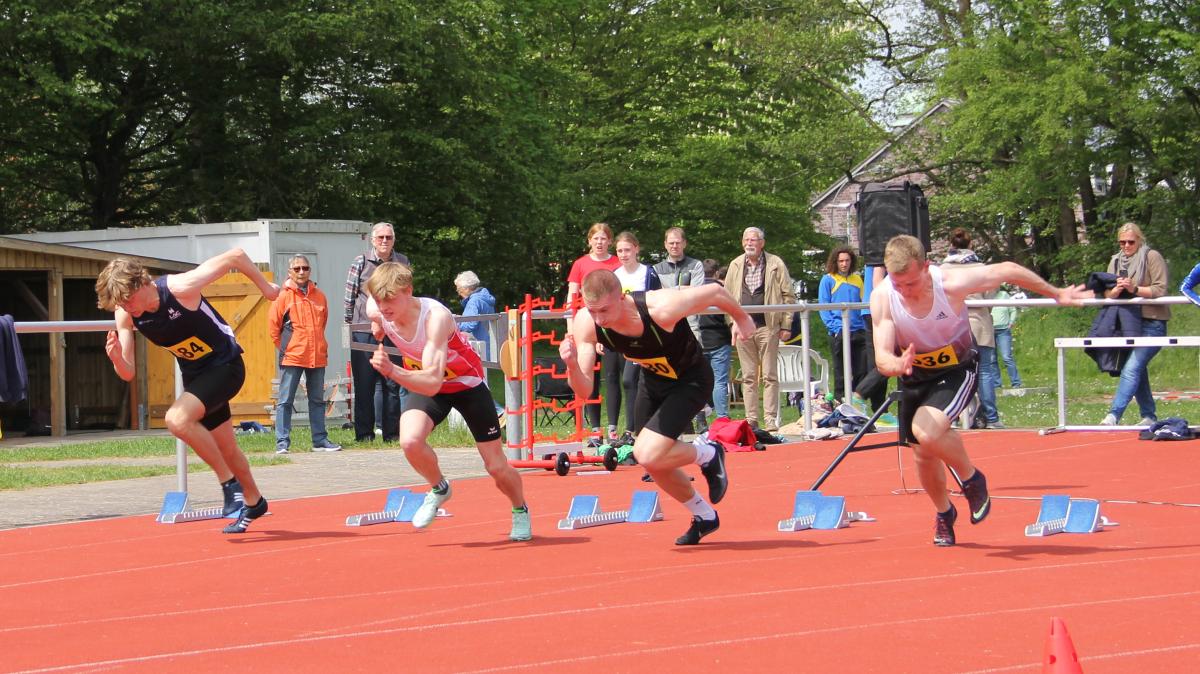 Leichtathletik: Starke Sprinter und Springer in Bredstedt