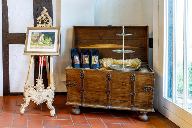 Wie das Café Santa auf Burg Wittlage aussieht und wann es öffnet