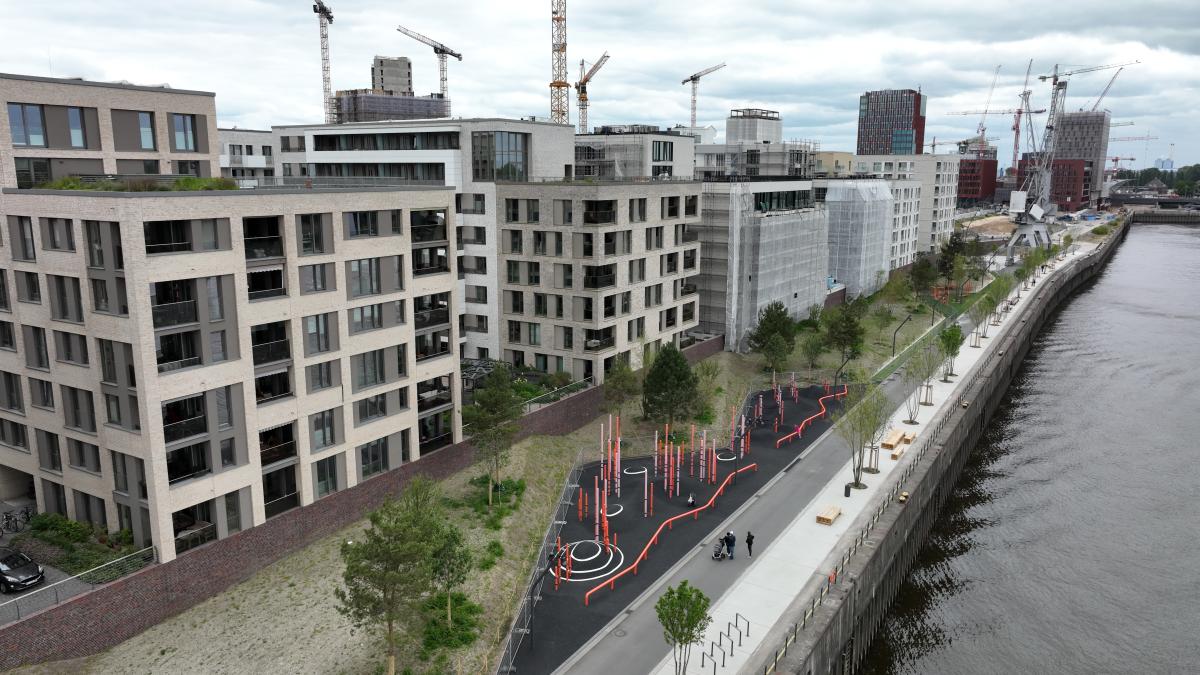HafenCity: Promenade direkt an der Elbe in Hamburg ist eröffnet