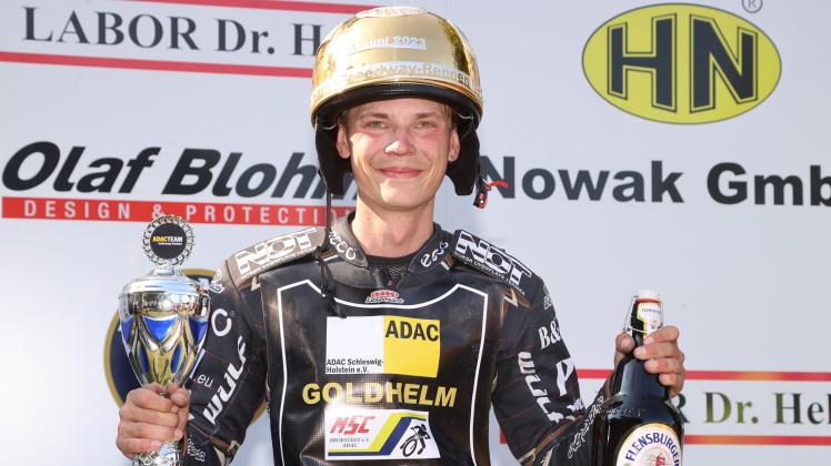 Speedway: Mads Hansen holt sich Goldhelm in Brokstedt