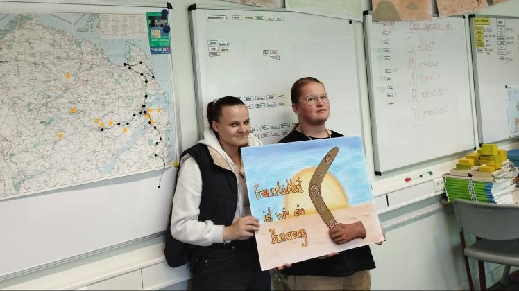 Friedensplakat-Wettbewerb Lions-Club Kappeln: Kappeln auf Platz 2