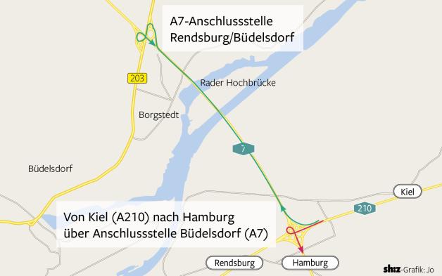 Sperrung A7 Rendsburg