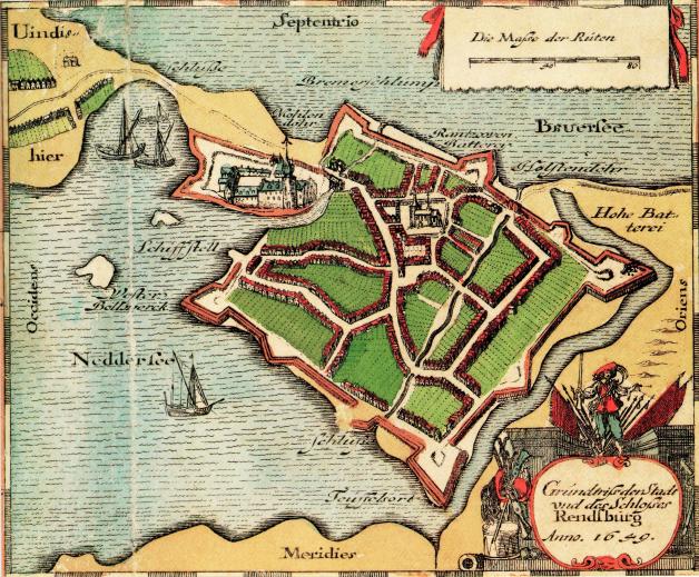 Stadtgeschichte Rendsburg: Burg auf Schlossplatz wird zum Schloss