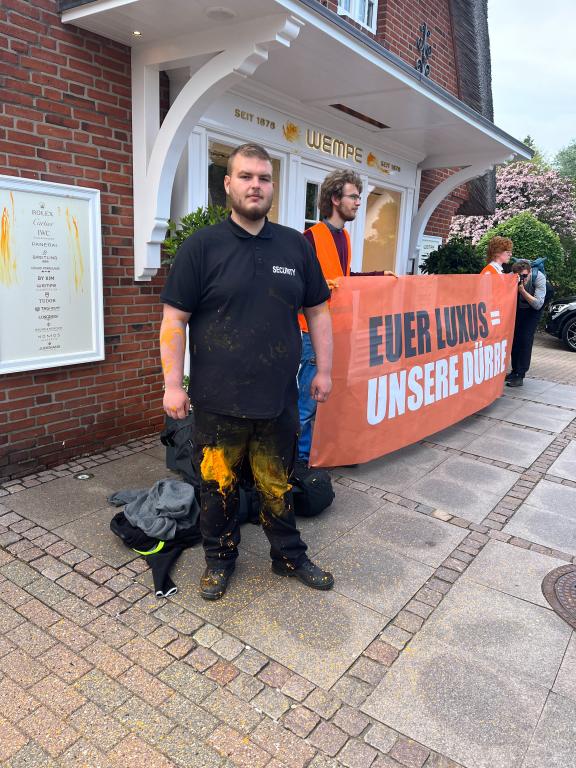 Letzte Generation auf Sylt: Fotos vom Farbanschlag in Kampen