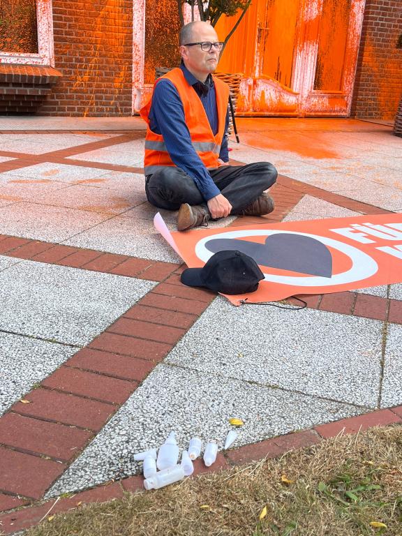 Letzte Generation auf Sylt: Fotos vom Farbanschlag in Kampen