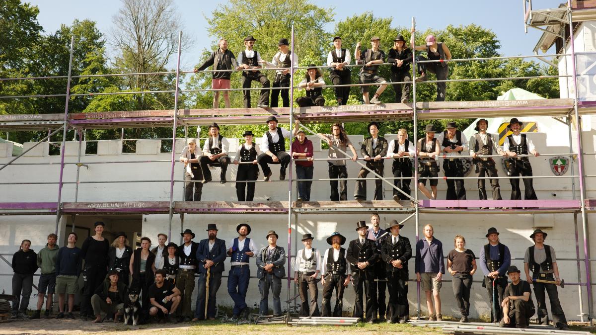 Sommerbaustelle auf der Pfadfinderburg Jomsburg