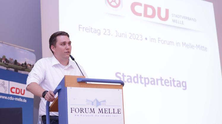 CDU-Stadtparteitag: Vorsitzender Niklas Schulke gibt sein Amt auf