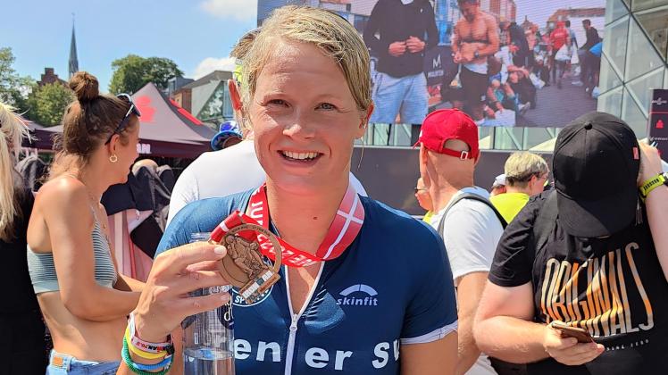 IronMan70.3 in Helsingör: Tatjana Brandt Dritte der W35.