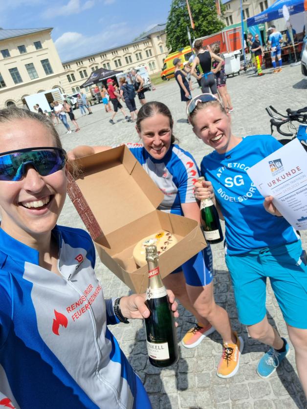Triathlon: Platz 3 für Damen der SG Athletcio Büdelsdorf