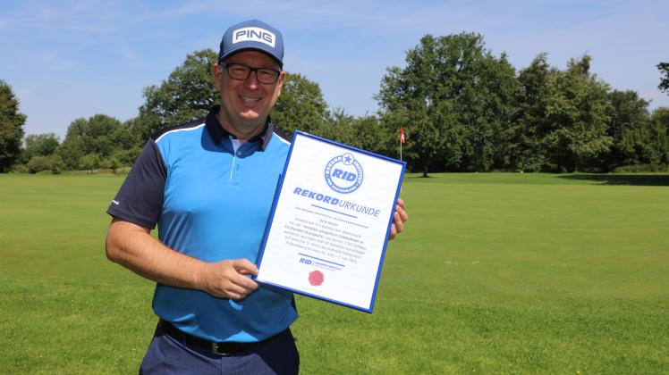 Weltrekord des Rellinger Golfers Dirk Beyer offiziell bestätigt