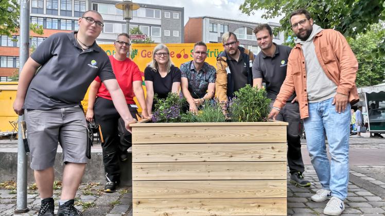 Gemeinschaftsprojekt in Neumünster: Hochbeete für den Großflecken