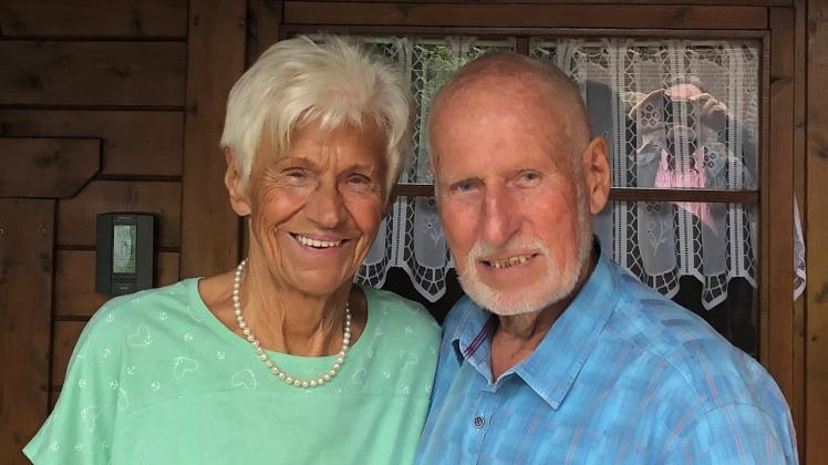 Heidelore und Helmut Wlecke aus Hunteburg feiern Diamanthochzeit.