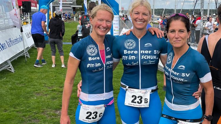 Triathlon-Frauenteam des Borener SV verteidgt den zweiten Platz