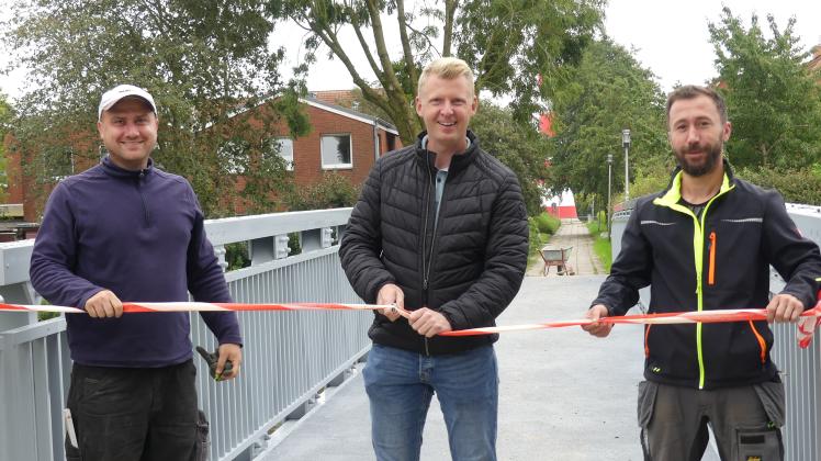 Die neue Brücke am Storchenfleth in Glückstadt ist jetzt nutzbar