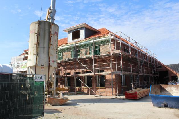 Nach Großbrand: Wohn- und Geschäftshaus in Rhede im Wiederaufbau