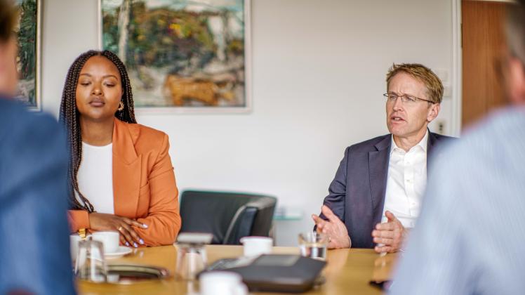 Aminata Touré und Daniel Günther nach Streit im Interview
