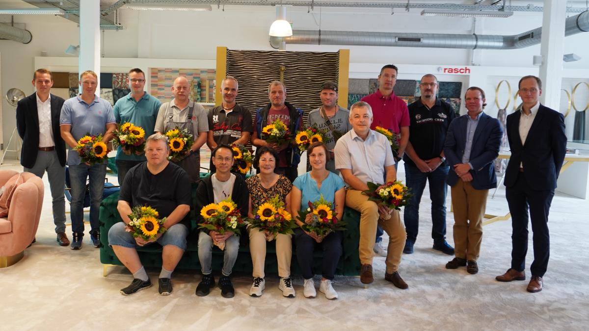 555 Jahre im Betrieb: Firma Rasch in Bramsche ehrt Jubilare