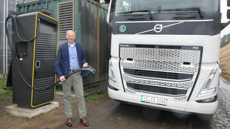 Großenaspe: Christian Saul will E-Lkw auf die Straße bringen