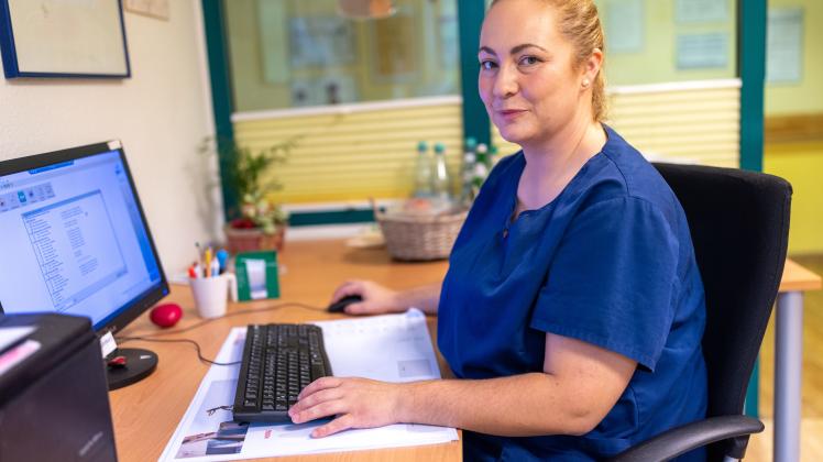 Denise Heiser arbeitet als Nachtwache im Pflegeheim in Belm