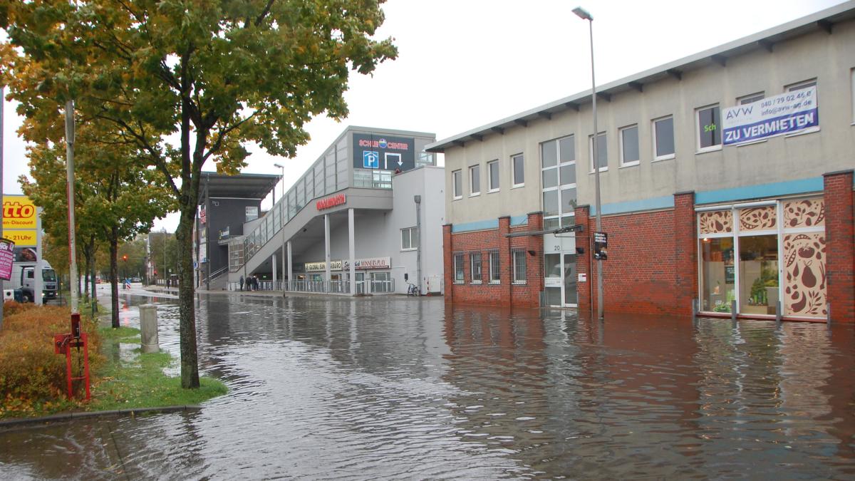 Die Sturmflut in Schleswig in Bildern