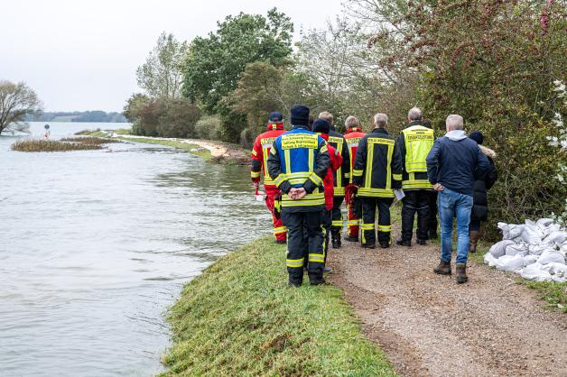 Ostsee-Sturmflut: Deich bei Arnis an der Schlei gerissen
