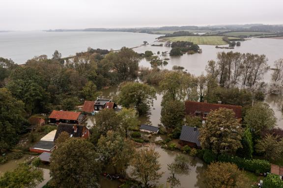 Arnis wurde von Jahrhundert-Sturmflut besonders hart getroffen