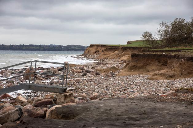 Immense Schäden am Gendarmenstien nach der Sturmflut