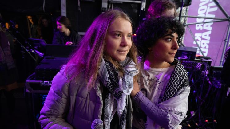 Greta Thunberg: Palästina-Solidarität bei Klimademo in Amsterdam