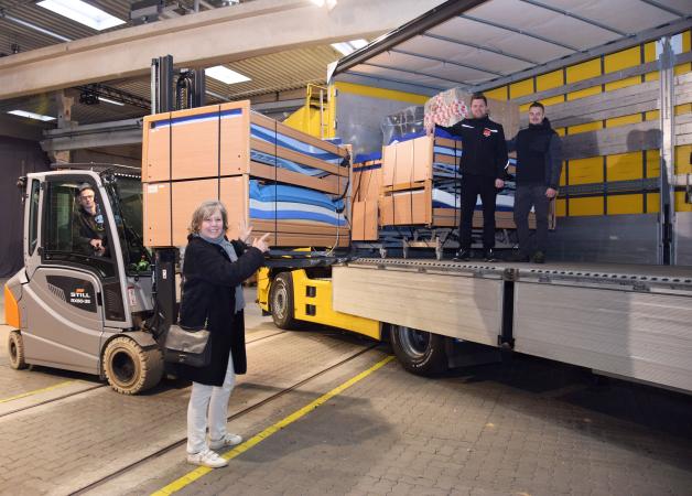 ACO Büdelsdorf: 2 40-Tonnen-Lkw bringen Hilfsgüter in die Ukraine