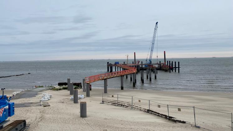 In Bildern: Bauarbeiten an der Mittelbrücke pausieren | SHZ