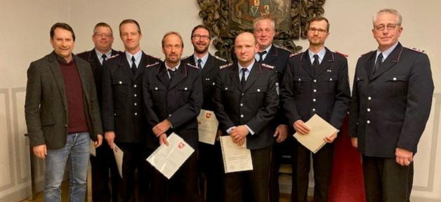 50 Jahren Feuerwehr: Zwei Feuerwehrmänner aus dem Artland geehrt