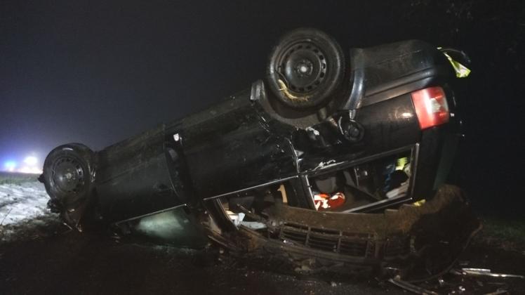 Polizei sucht in Harpstedt mit Drohnen nach Unfallfahrer