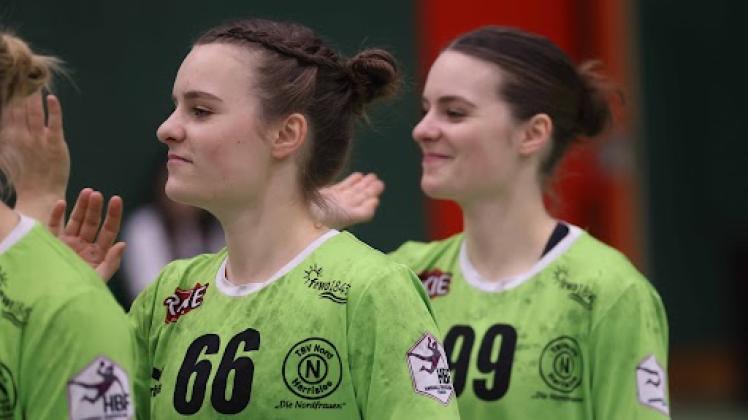 Anna und Leonie Thomssen: Die Harrisleer Handball-Zwillinge.