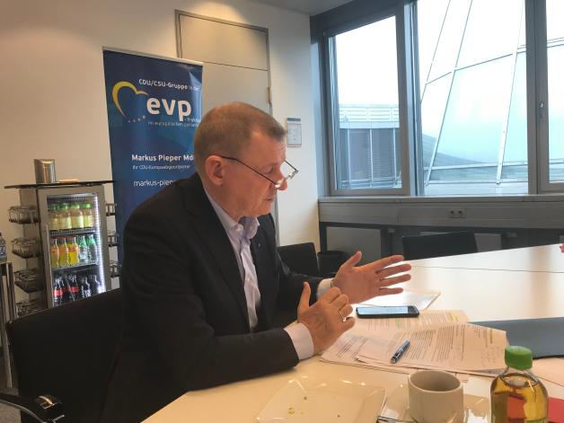 Markus Pieper aus Lotte ist für die EVP im EU-Parlament wichtig