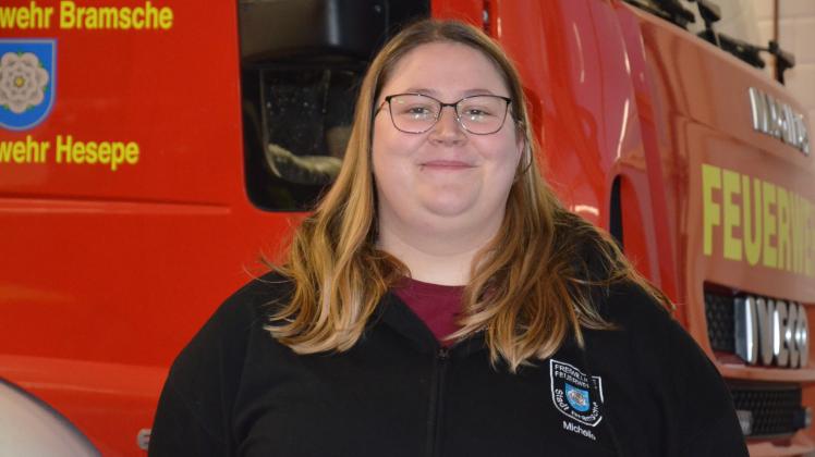 Michelle Schinke ist Leiterin der Kinderfeuerwehr in Bramsche