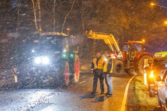 In Bildern: So lief die Lichterfahrt der Wallenhorster Landwirte