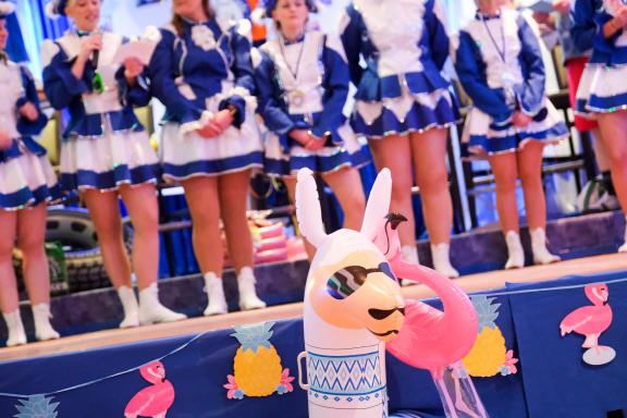 In Bildern: Karnevalsparty 2024 der Blau-Weißen Garde in Wallenhorst-Rulle