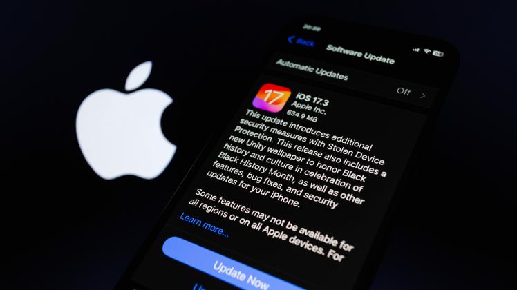 Apple: Update für iPhone auf iOS 17.3 - die neuen Funktionen