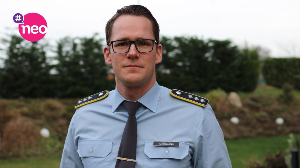 Jan-Hendrik Wernsing aus Ankum ist Jugendoffizier der Bundeswehr