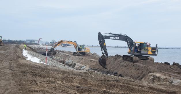 Damp: Küstenschutz nach der Ostsee-Sturmflut