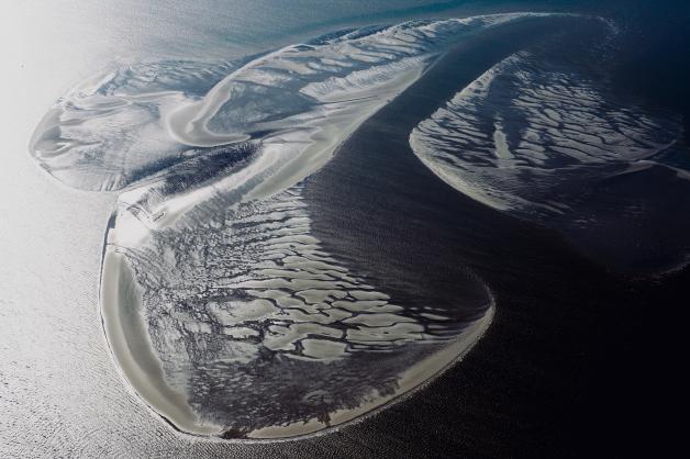 Das Museum MKDW auf Föhr zeigt Luftbilder von der Nordsee