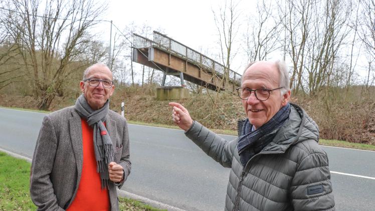 Neue Brücke für Golfclub Dütetal in Wersen im Sommer