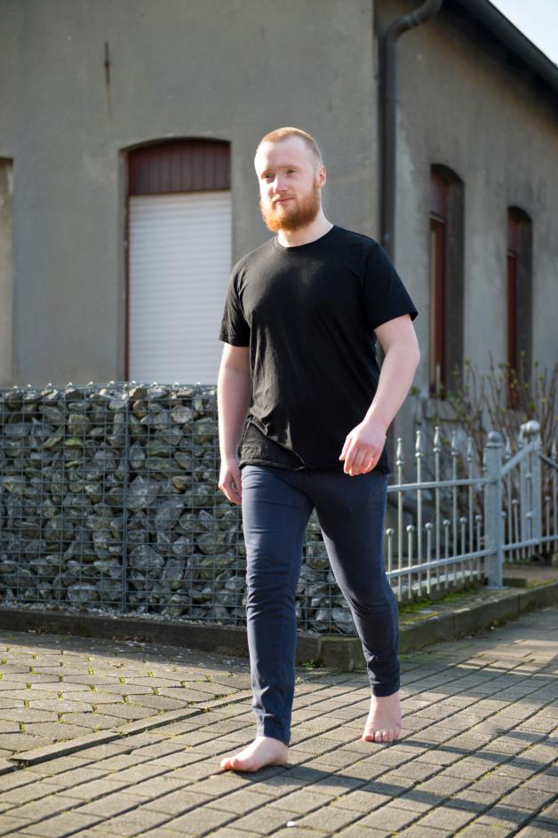 Lukas Möller-Arshad aus Bissendorf läuft fast immer barfuß