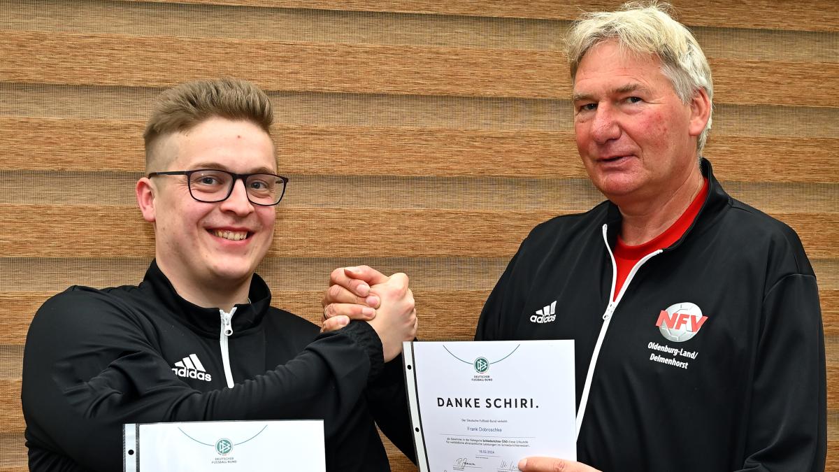 DFB-Aktion: Schiedsrichter-Duo aus Ahlhorn und Delmenhorst geehrt